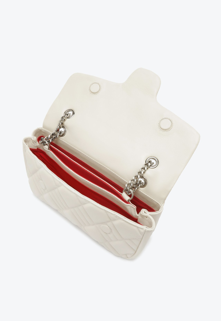 Bolsa Branca Schutz Shoulder Perry Grande Couro | ZZ MALL