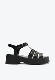 Sandália Flatform Preta Anacapri Bella | ZZ MALL