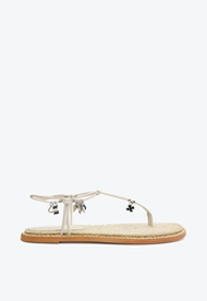 Sandália Rasteira Branca Schutz Mitchell | ZZ MALL
