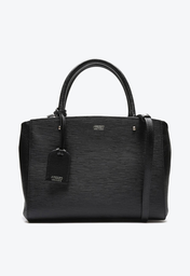 Bolsa Preta Arezzo Couro Tote Média Bella | ZZ MALL