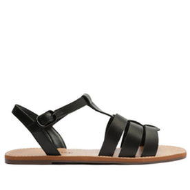 SANDÁLIA PRETA ANACAPRI COURO BELLA | ZZ MALL