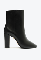 Bota Preta Schutz Salto Barra Couro | ZZ MALL