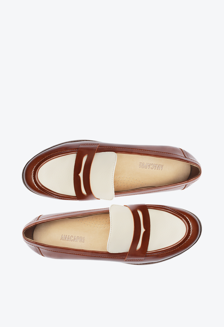 Mocassim Marrom Branco Anacapri Tiramissu E New Box Bella | ZZ MALL